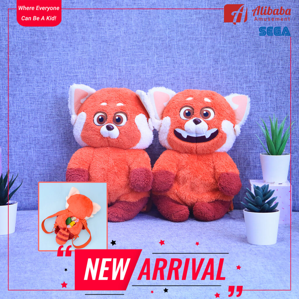 "TURNING RED" PM Plush Backpack - Alibaba Amusement in Yangon Myanmar